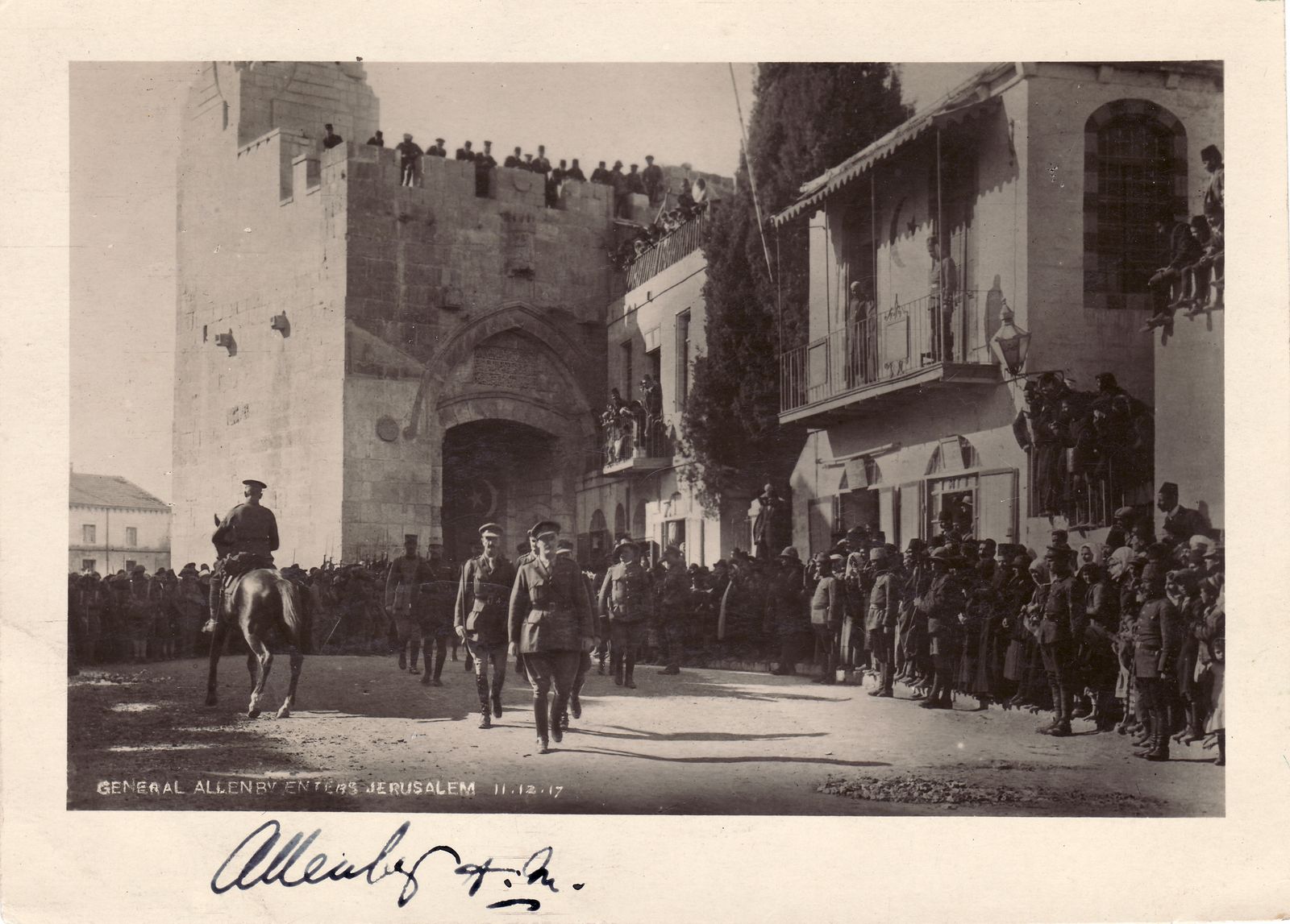 General Edmund Allenby Commemorates His Victorious Entrance Into ...