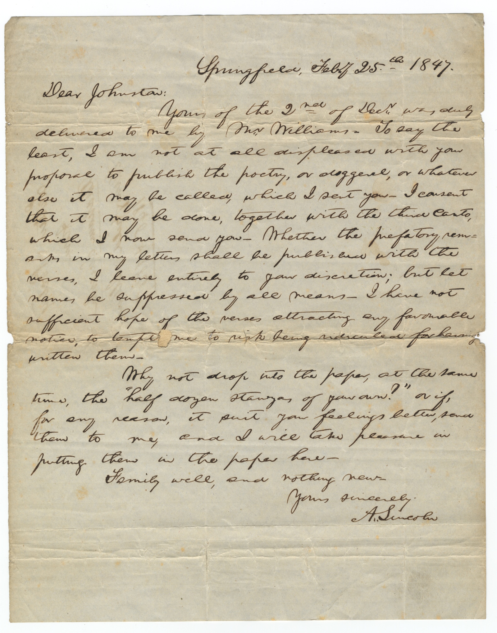 Shapell Manuscript Foundation | Explore American History Online