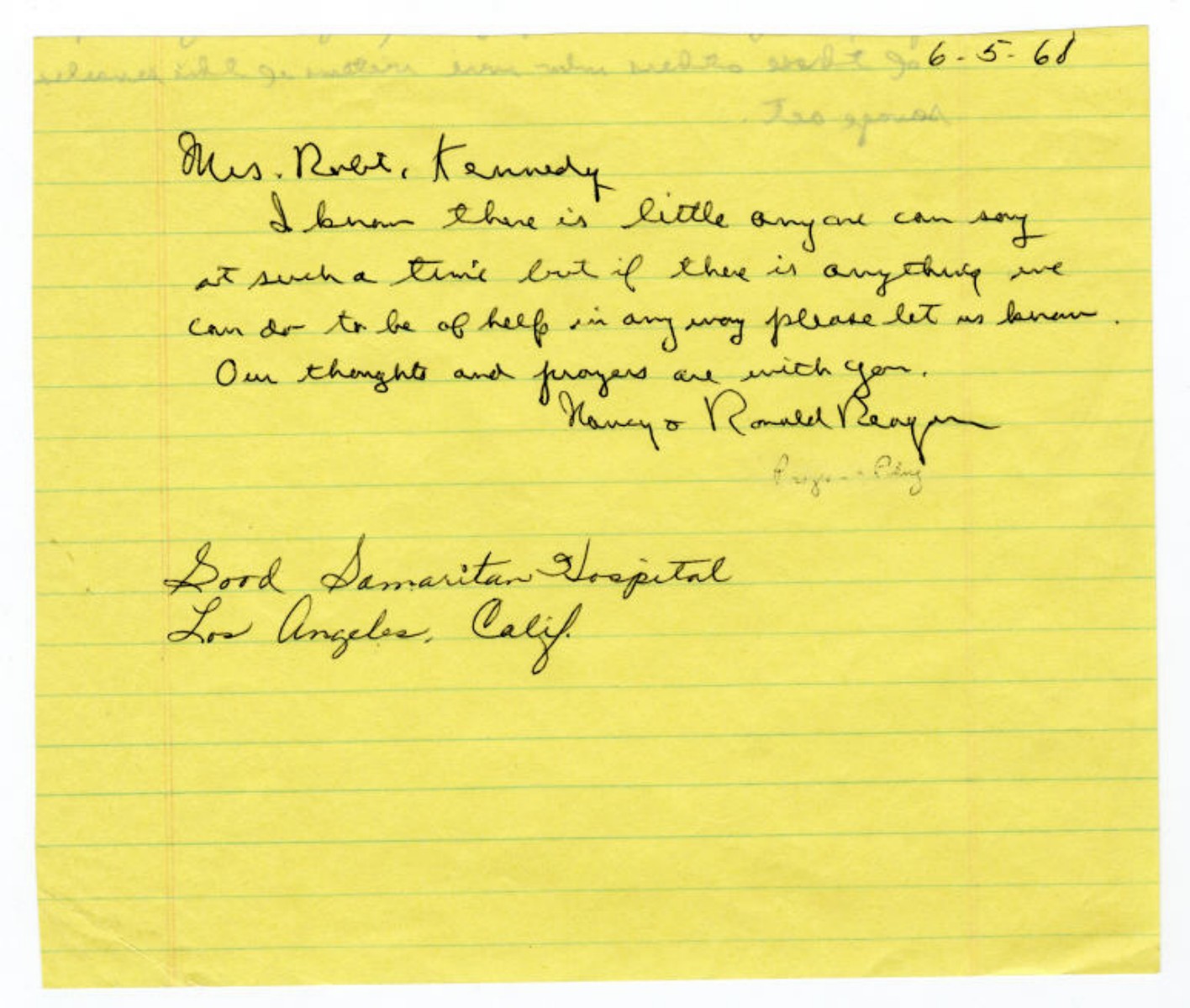 Ronald Reagan Speech on Robert F.Kennedy Assassination 1968