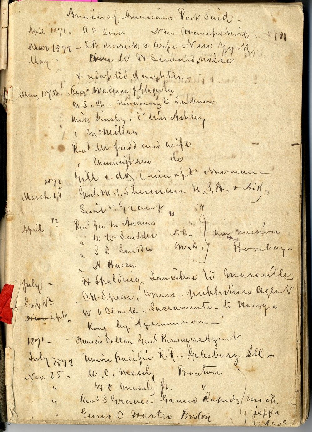 Letter from William T. Sherman to Mary Audenried on Harem Life ...