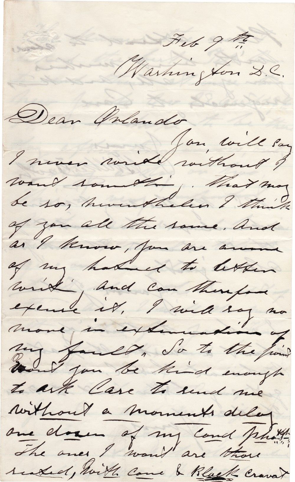 John Wilkes Booth Letter: Ford's Theatre Plot 1865 | Shapell Manuscript ...