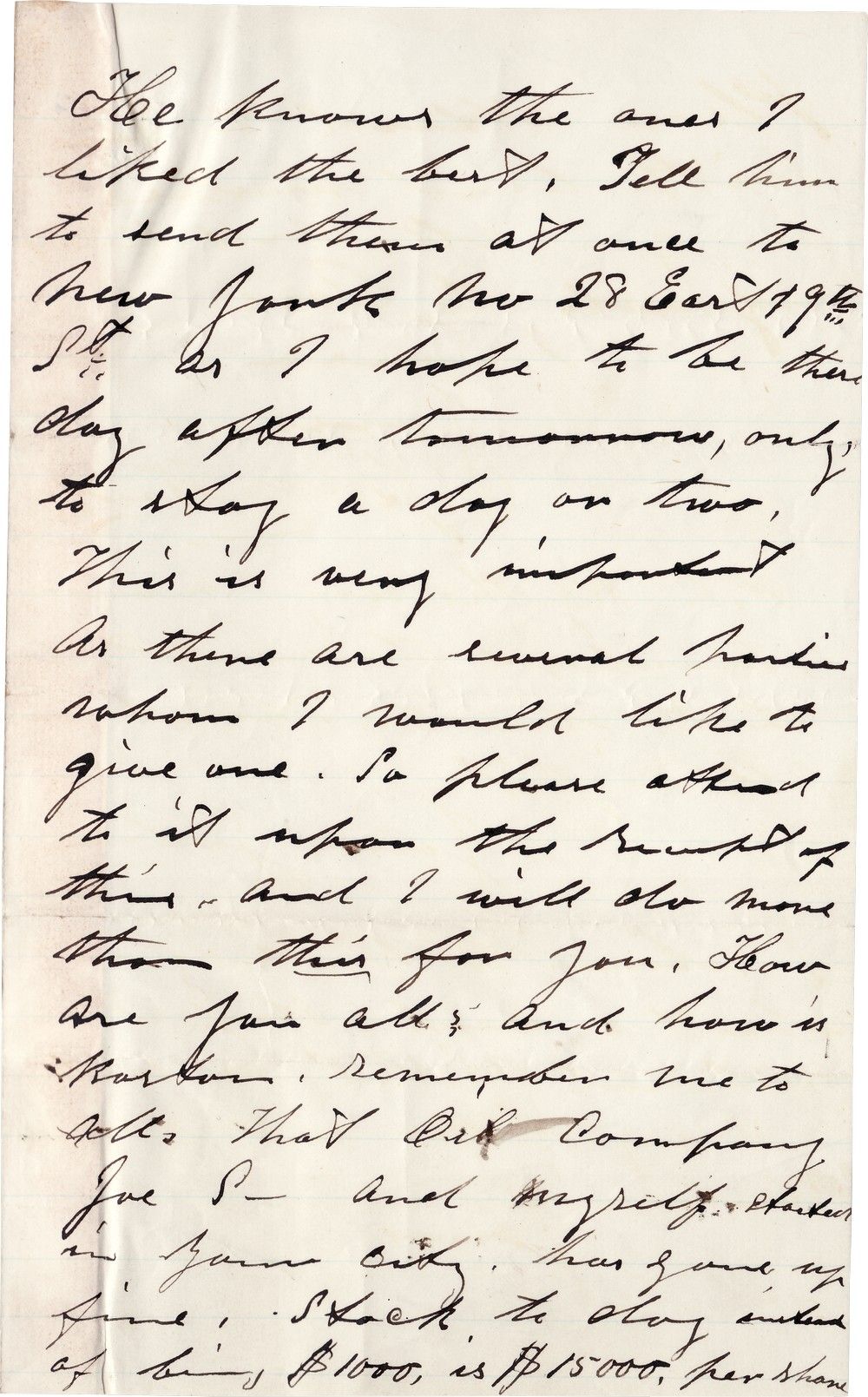 John Wilkes Booth Letter: Ford's Theatre Plot 1865 | Shapell Manuscript ...