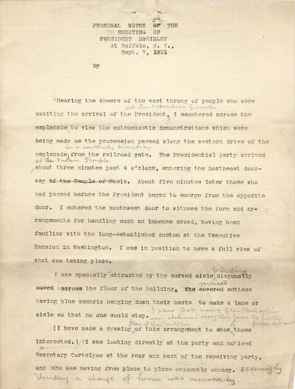 Eyewitness Account of the Assassination of President William McKinley ...