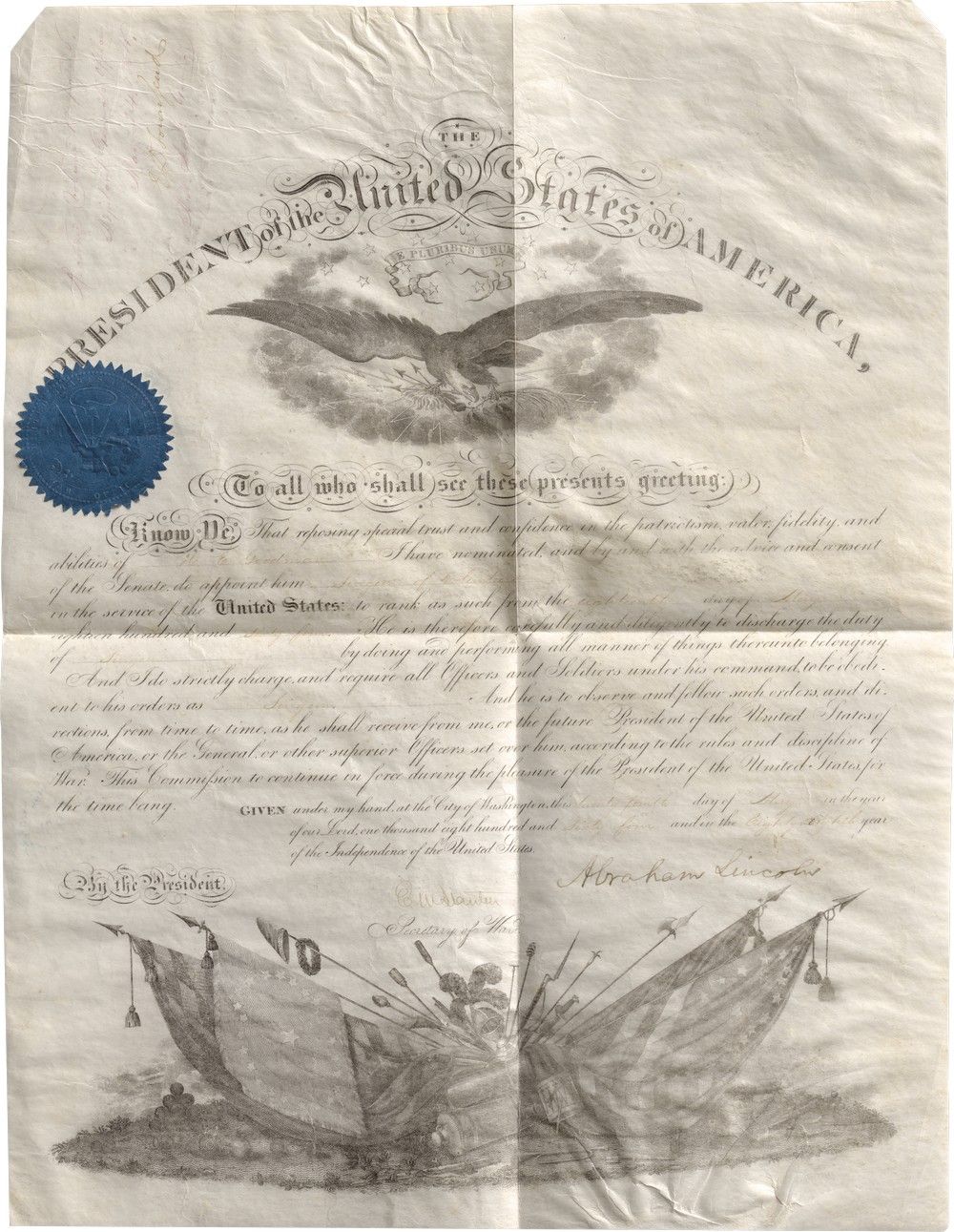 Abraham Lincoln Civil War Draft that Sparked 1863 New York City Riots ...