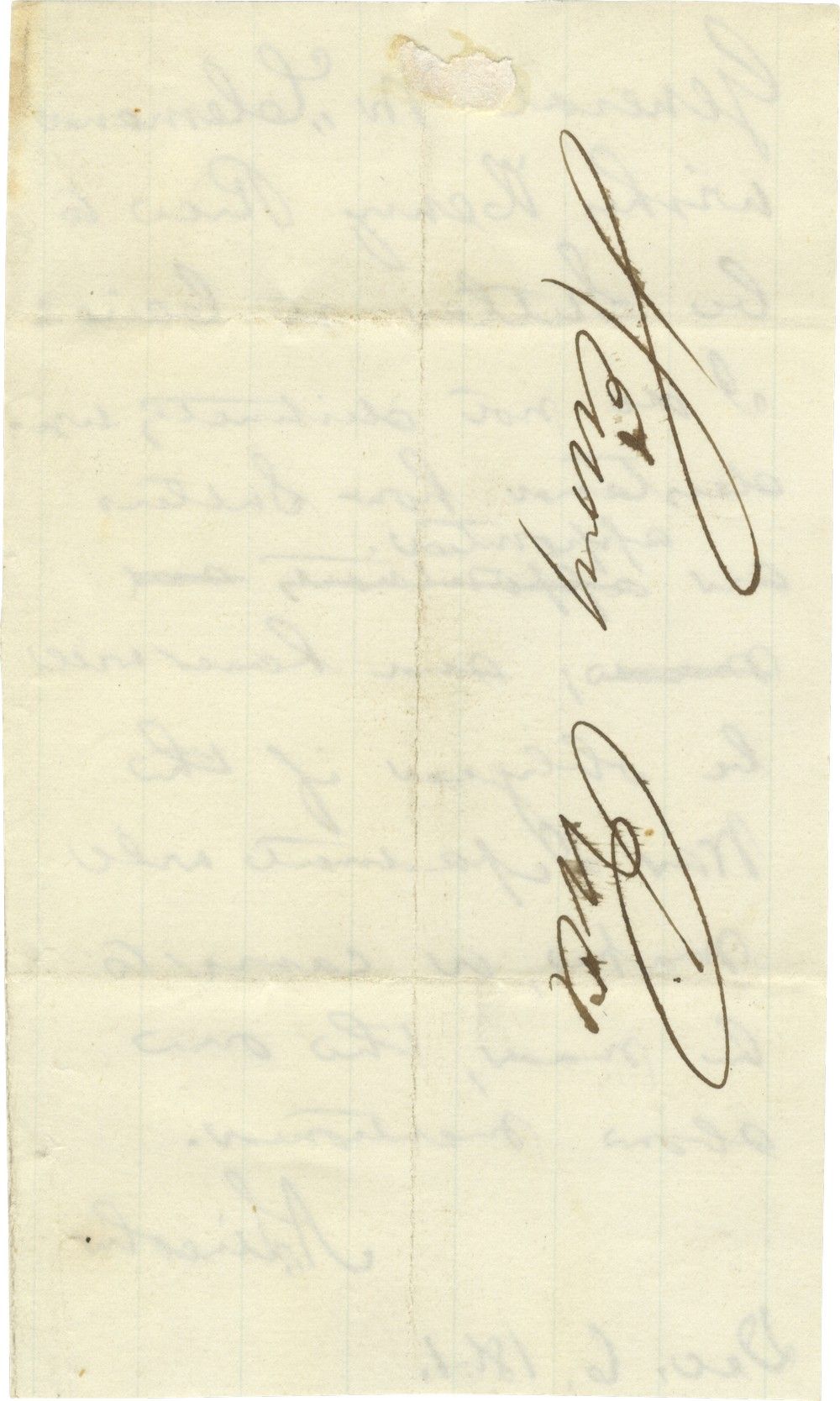 Abraham Lincoln's Endorsement of Henry Rice | Shapell Manuscript Foundation