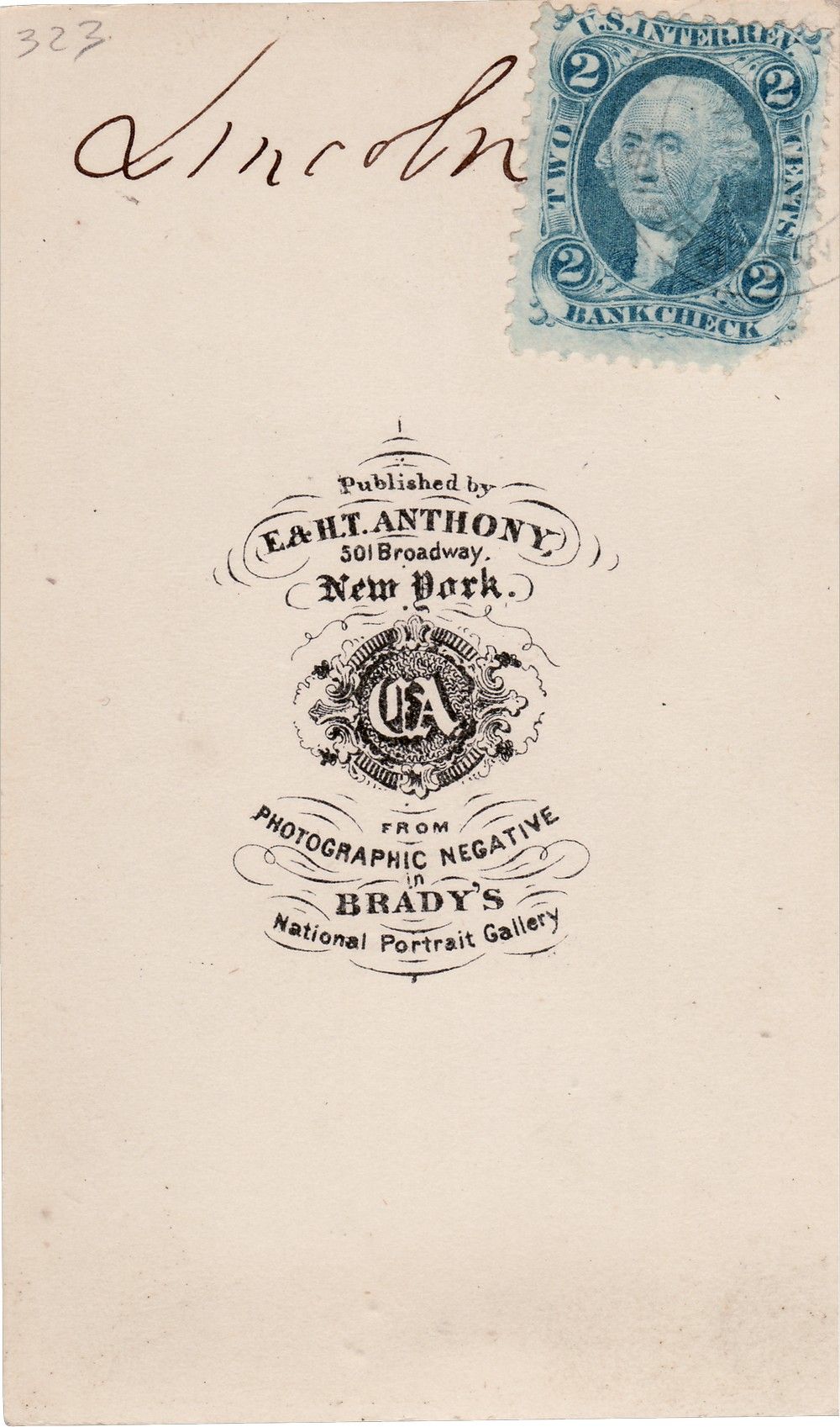 Photograph of Abraham Lincoln: Solitary Pine Pose | Shapell Manuscript ...