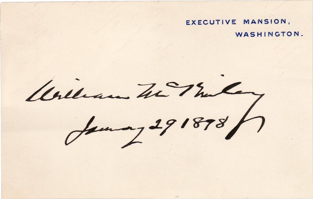 William Mckinley Signature