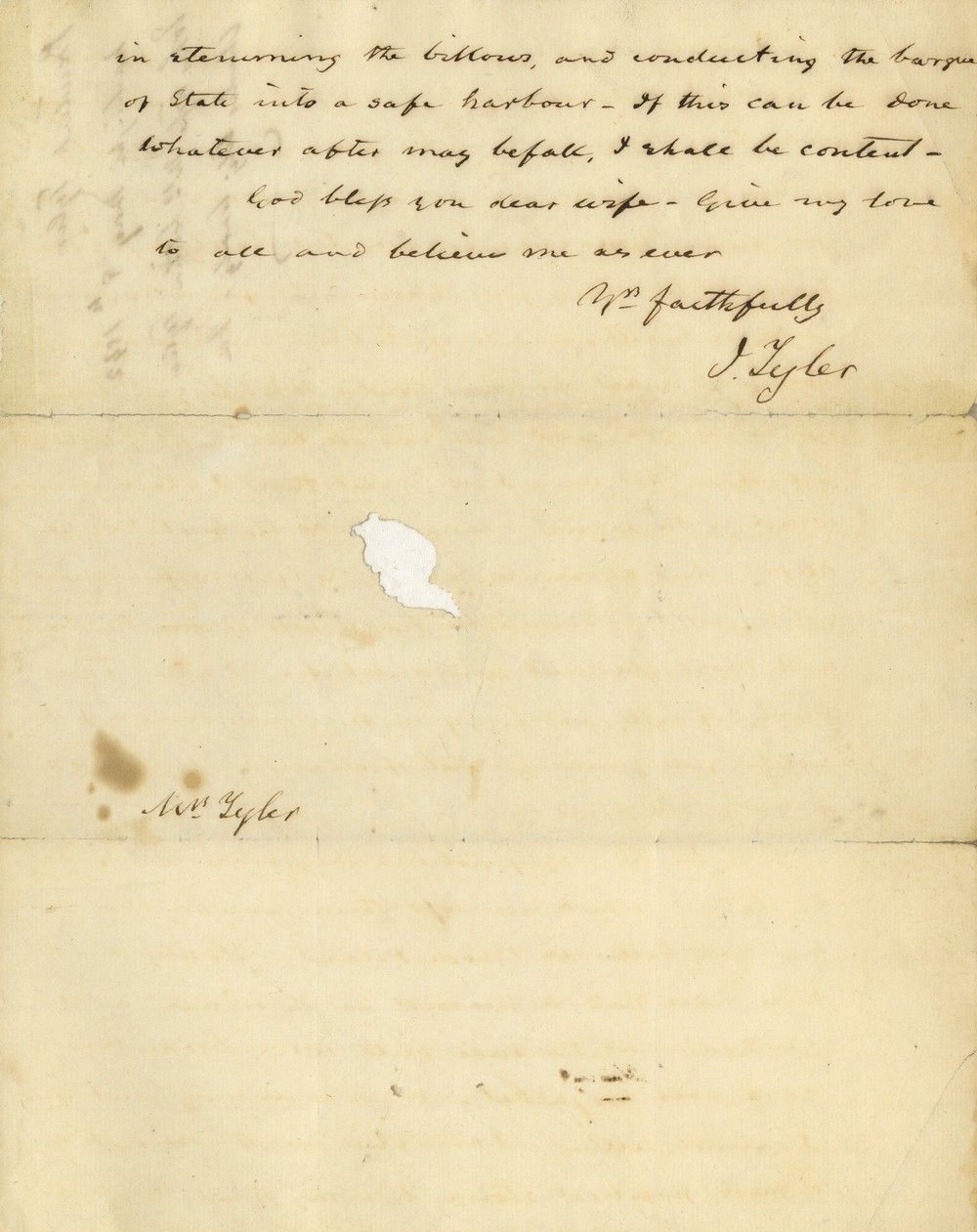 President John Tyler Calls Presidency a Prison