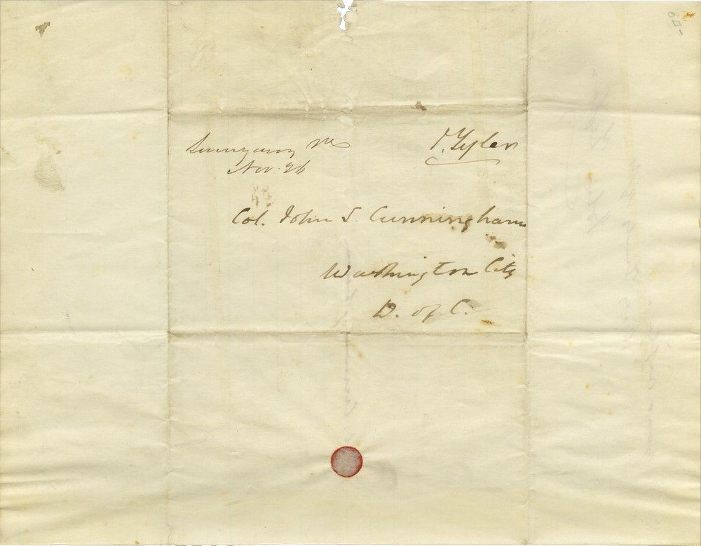 John Tyler Writes of Presidency and James Pierce