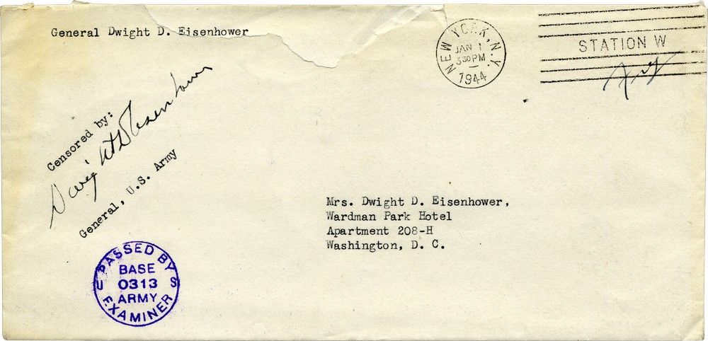 WWII General Eisenhower Letter to Wife Mamie | Shapell Manuscript ...