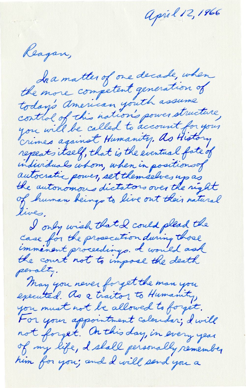 Reagan | Capital Punishment