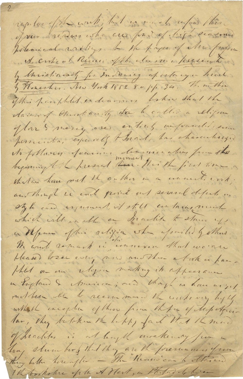 Rabbi Isaac Leeser's Review of Convert and Early American Zionist ...