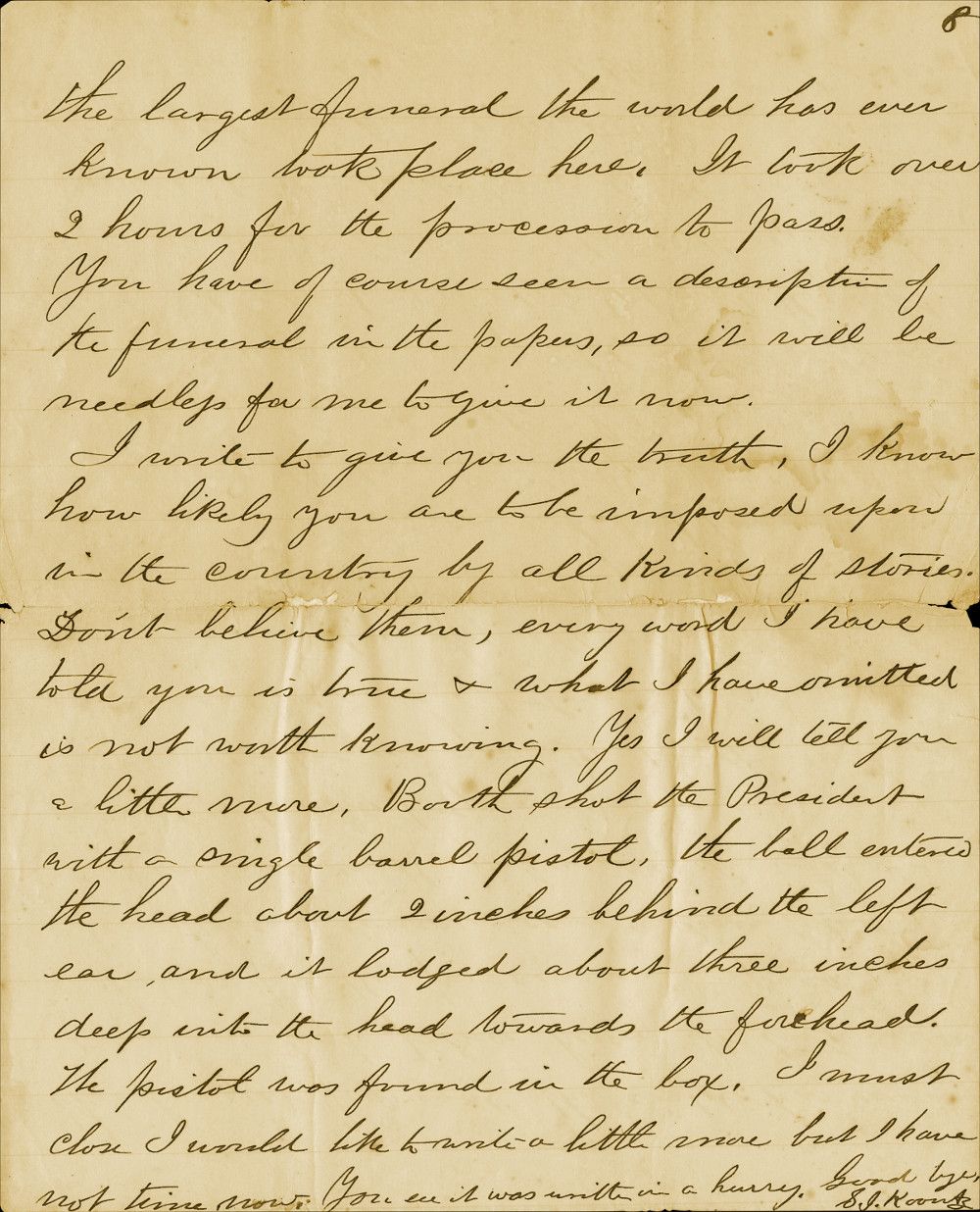 Eyewitness Account of Abraham Lincoln Assassination | Shapell ...