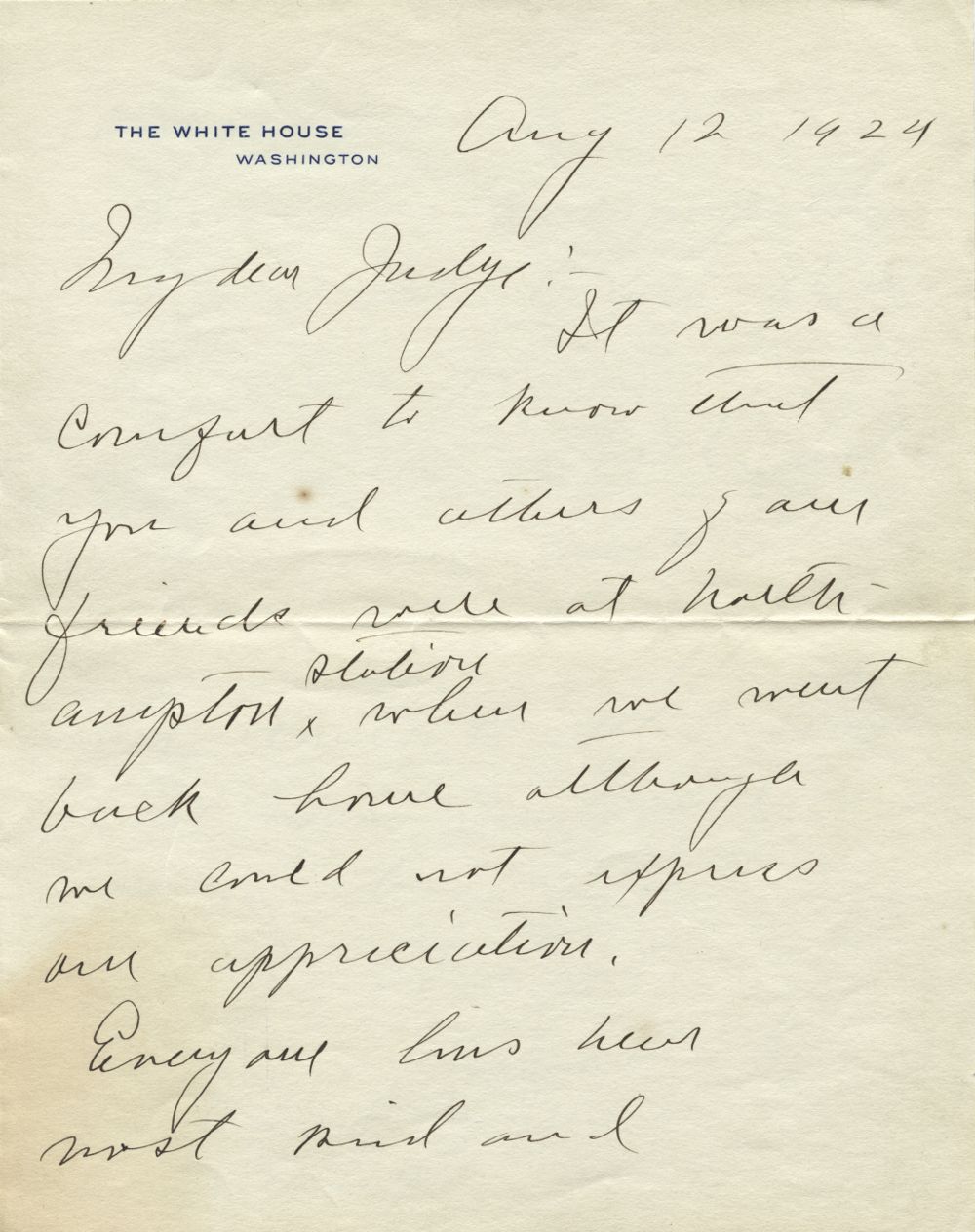 Calvin Coolidge Mourns the Death of Son Calvin Jr