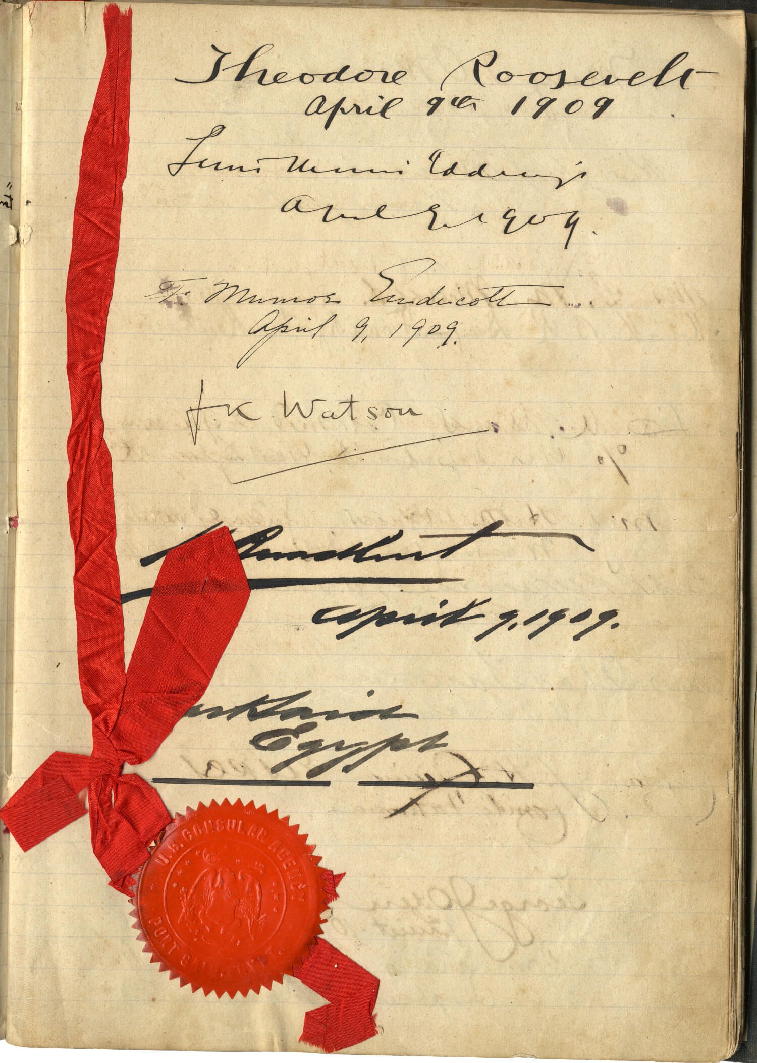 Port Said, Egypt: Theodore Roosevelt, Marcus Reno, William T. Sherman