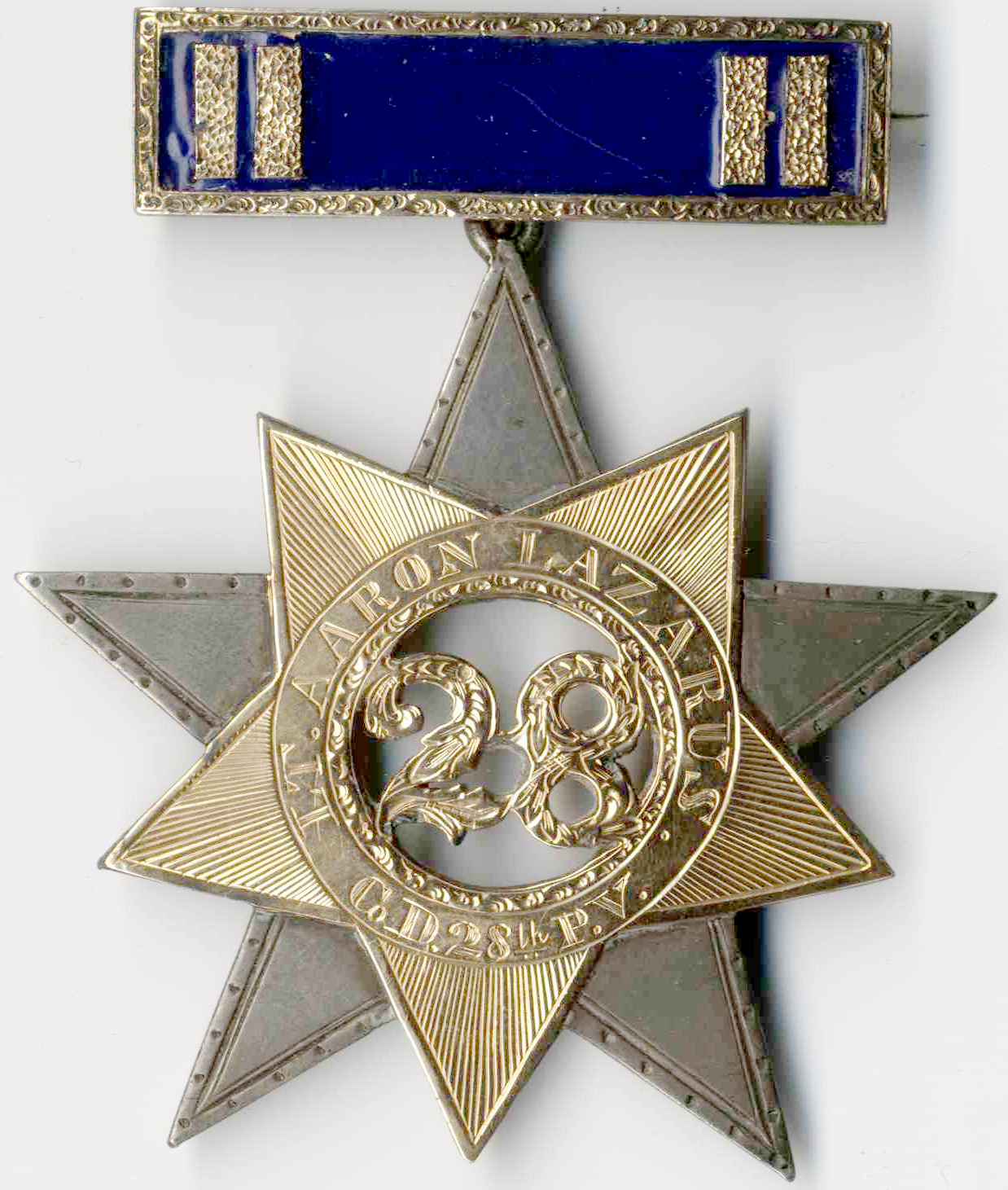 Elaborate Civil War Corps Badges Belonging to Jewish Officer Aaron Lazarus