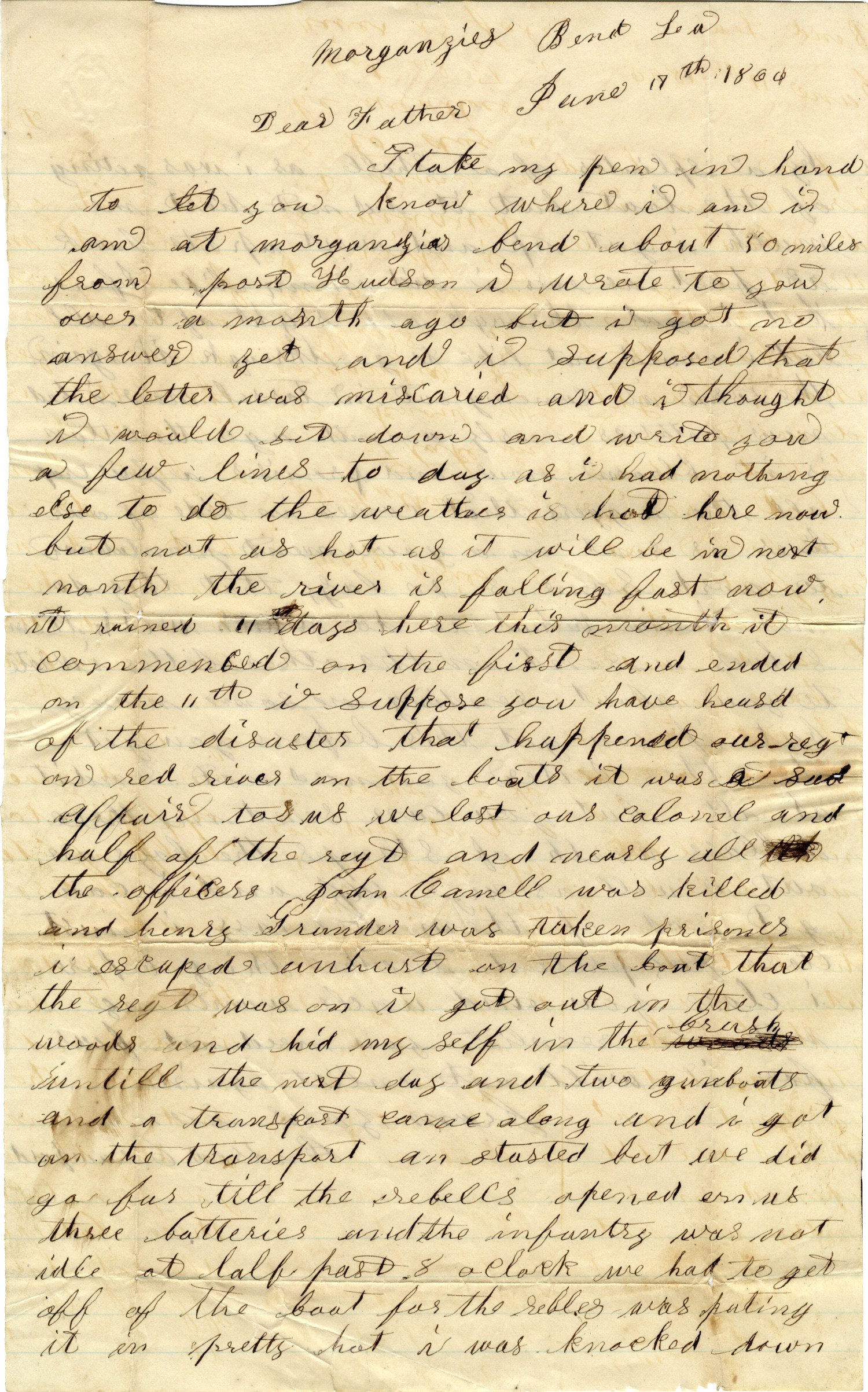 Rare Union Soldier's Account Of Ambush Resulting In Death Of Jewish ...