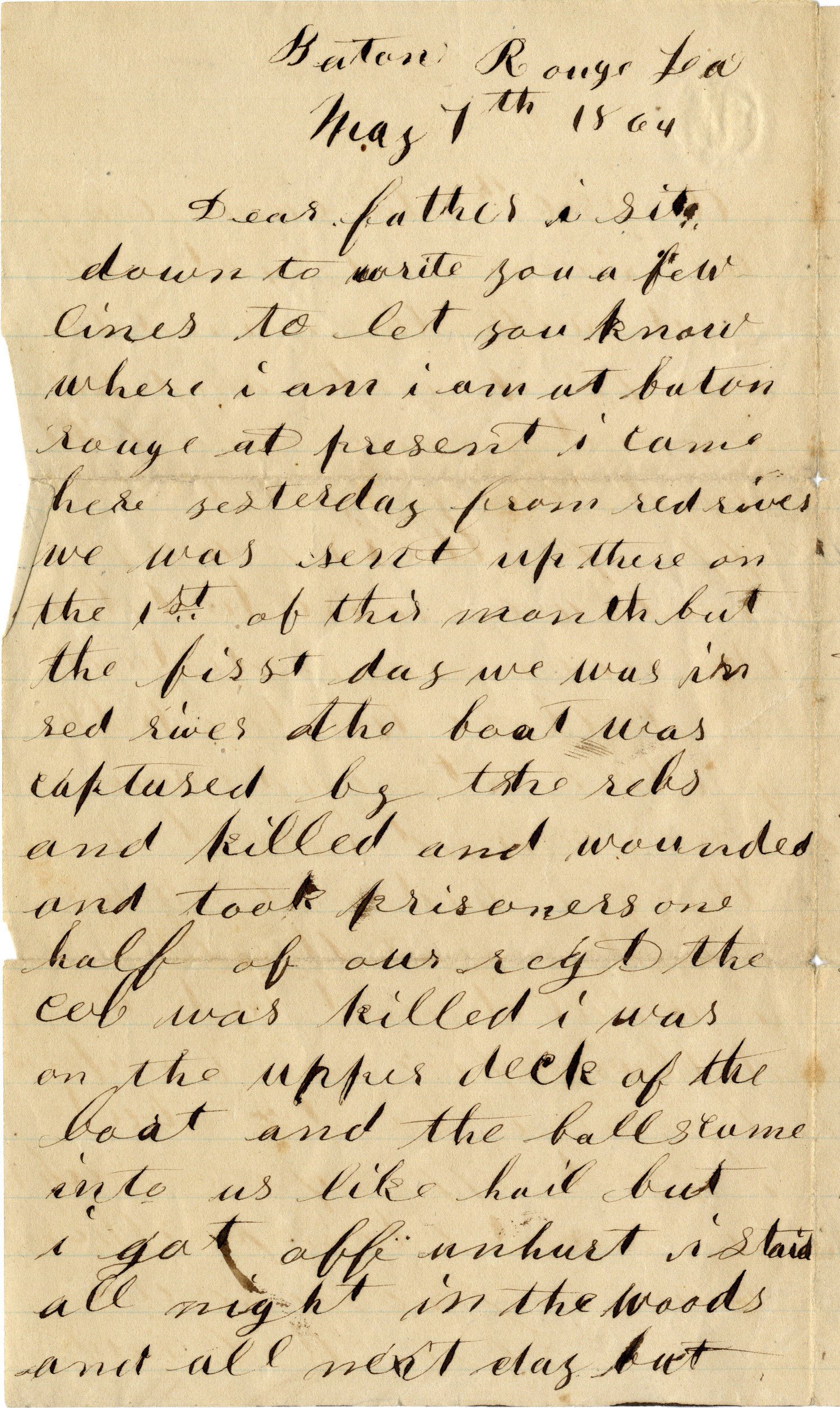 Rare Union Soldier's Account Of Ambush Resulting In Death Of Jewish ...