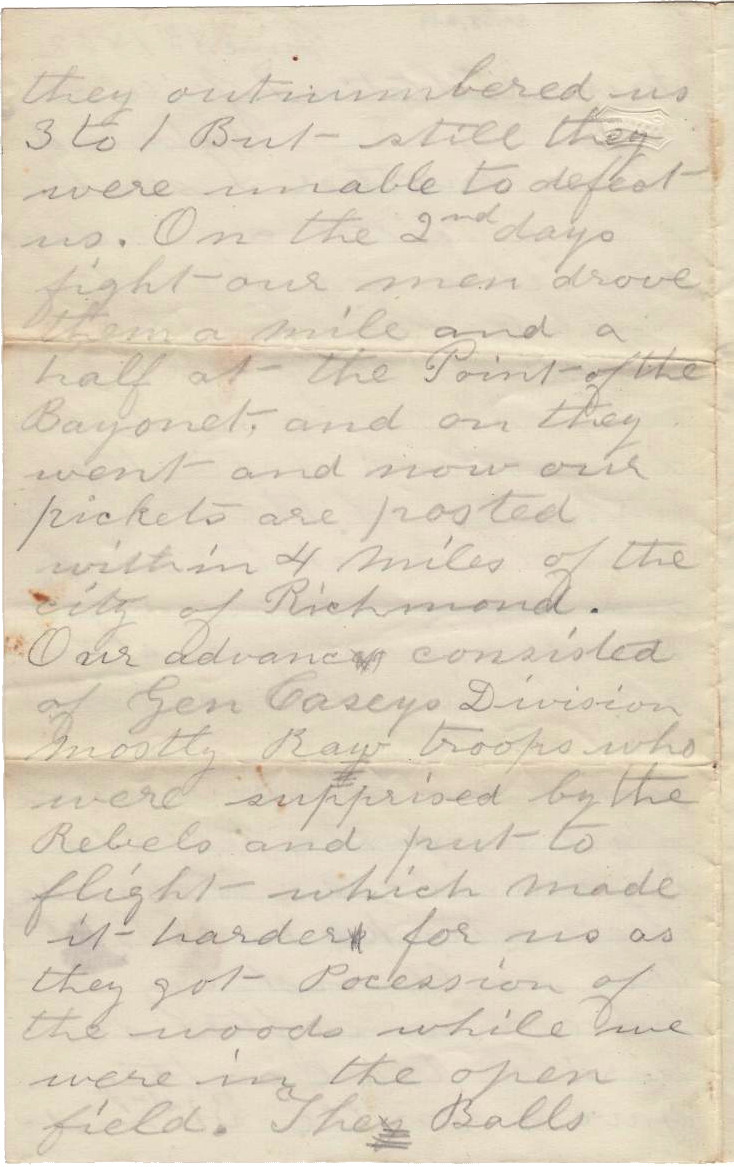 A Union Soldier Vividly Describes The Civil War Battle Of Fair Oaks