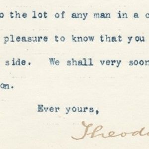 Theodore Roosevelt: Historical Letters, Manuscripts & Documents ...